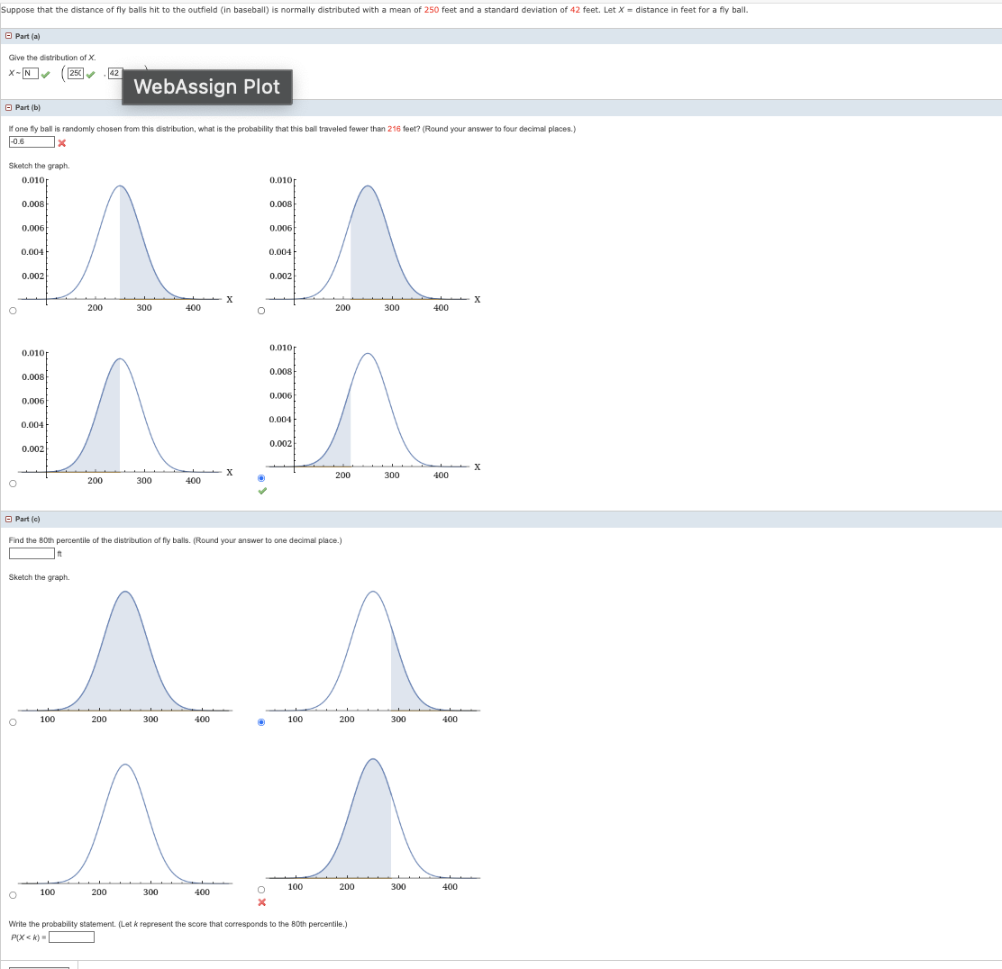 Solved Part (a)Give the distribution of x.x∼N↺(25C,42,)Part | Chegg.com