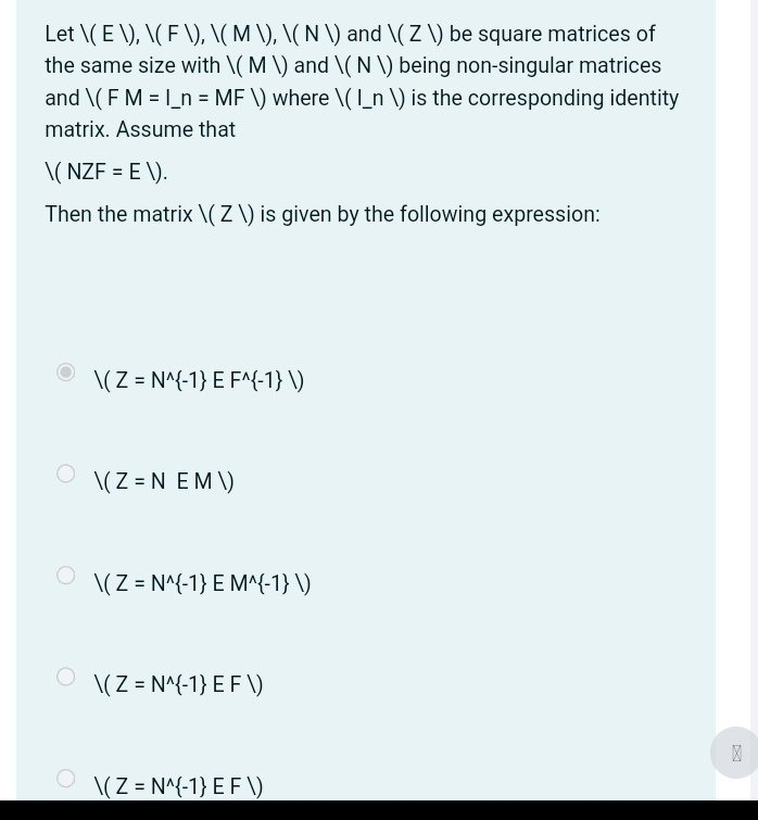 Solved Let ??E??,??(F??),??(M??),??(N??) ﻿and ??Z?? ﻿be | Chegg.com