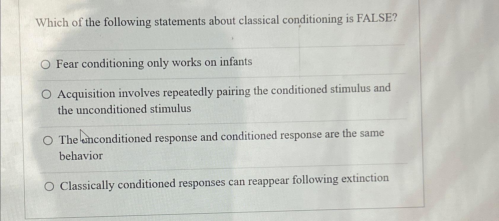 Solved Which of the following statements about classical | Chegg.com
