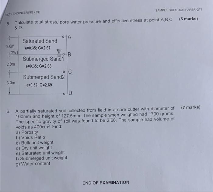 Solved SCT ENGINEERING/CE SAMPLE QUESTION PAPER GT1 5. | Chegg.com