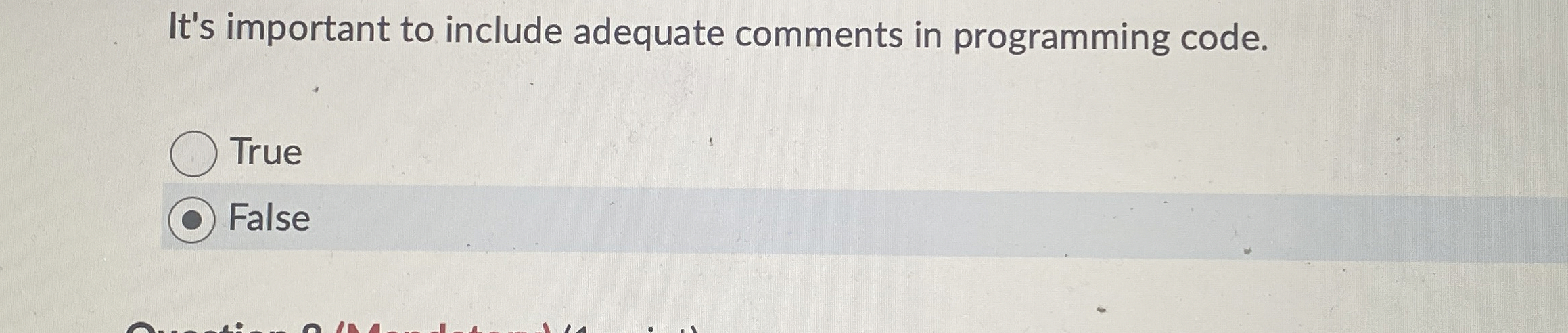 Solved It's important to include adequate comments in | Chegg.com