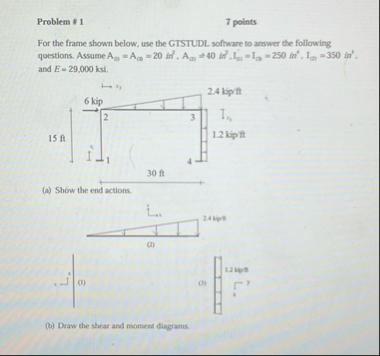 Problem # 17 ﻿pointsFor the frame shown below, use | Chegg.com