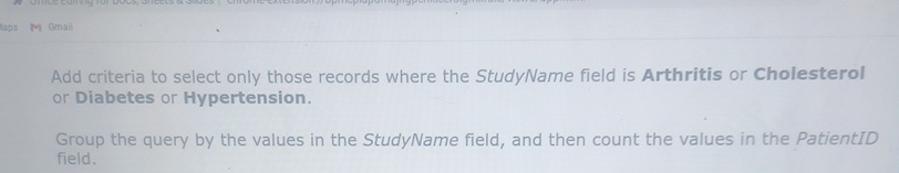 Solved GmailAdd criteria to select only those records where | Chegg.com