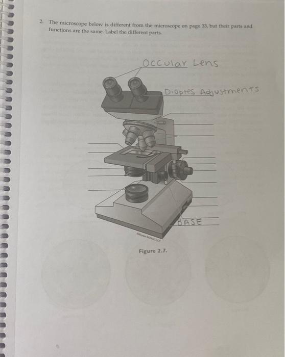 Solved 2. The microscope below is different from the | Chegg.com