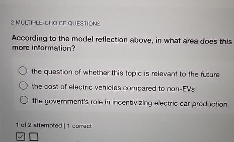 Solved 2 ﻿MULTIPLE-CHOICE QUESTIONSAccording to the model | Chegg.com