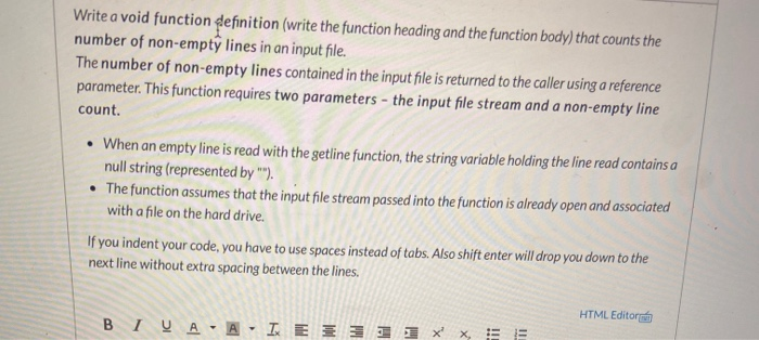 Solved Write a void function definition (write the function | Chegg.com