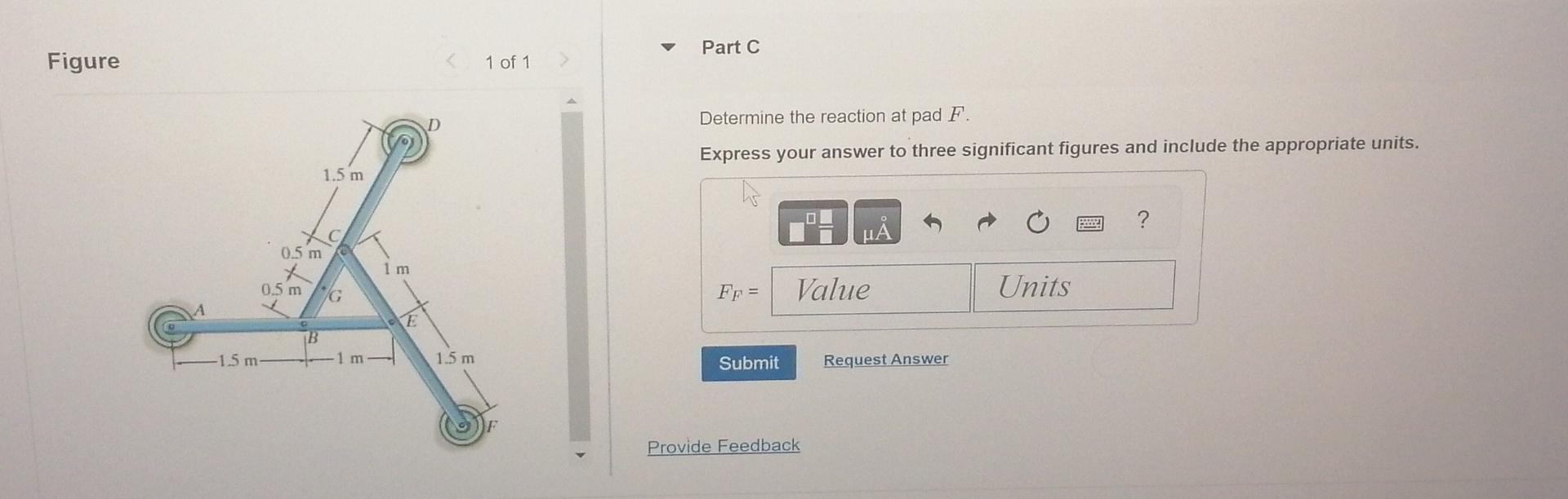 Solved The three pin-connected members shown in the top view | Chegg.com