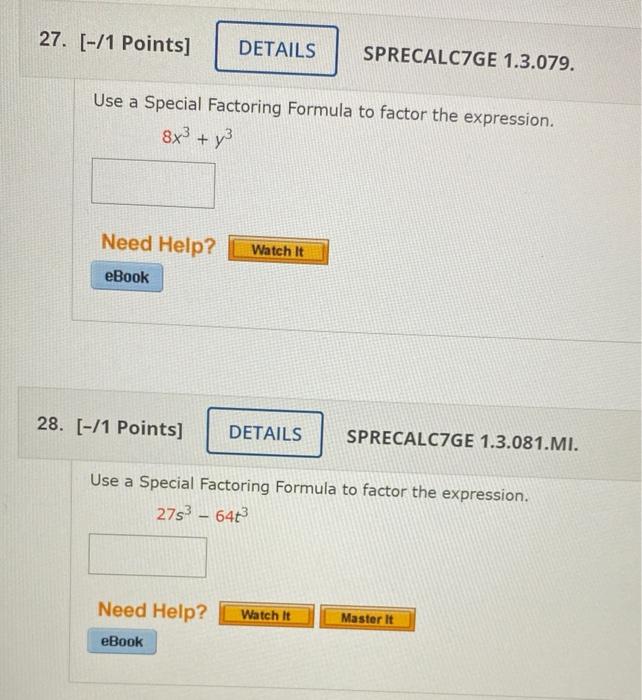 Solved Multiply the algebraic expression using a Special | Chegg.com