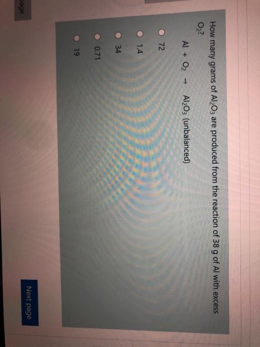 Solved How many grams of Al2O3 are produced from the | Chegg.com