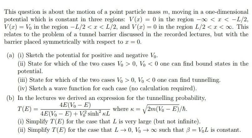 Solved This question is about the motion of a point particle | Chegg.com