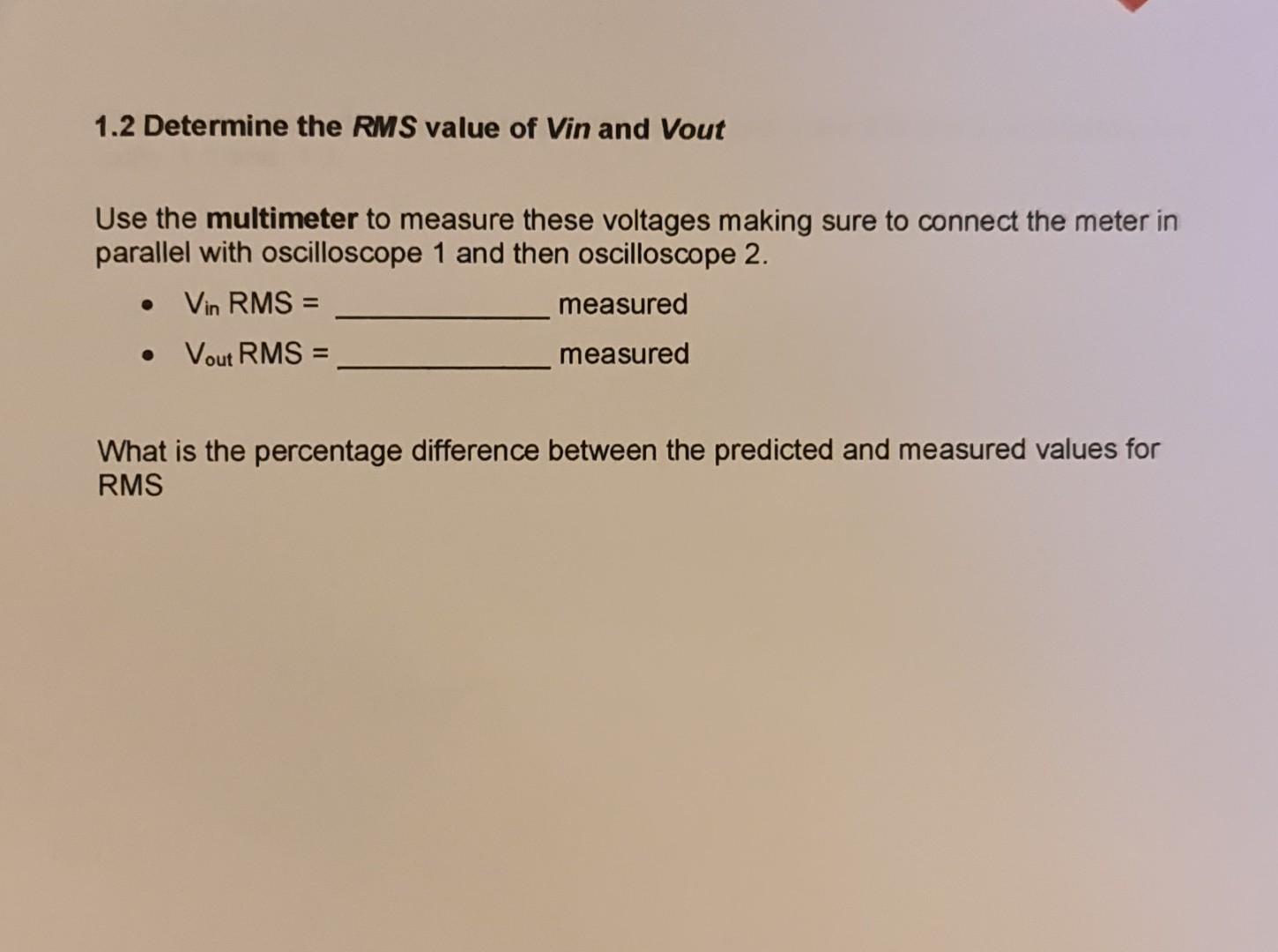 Solved 1. Examine Input and Output voltages for a Simple | Chegg.com