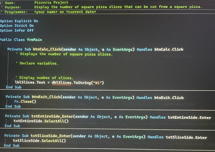 Solved Visual Basic Help.Troubleshoot and correct the issues | Chegg.com