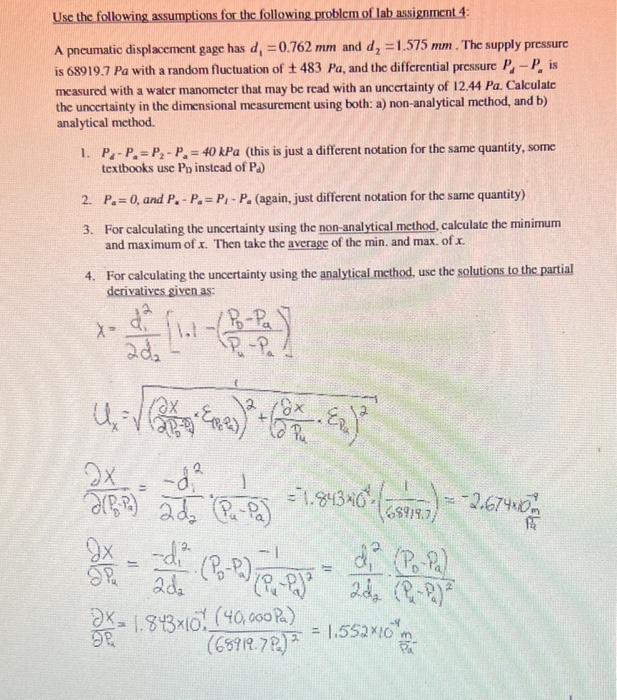 Use the following assumptions for the following | Chegg.com