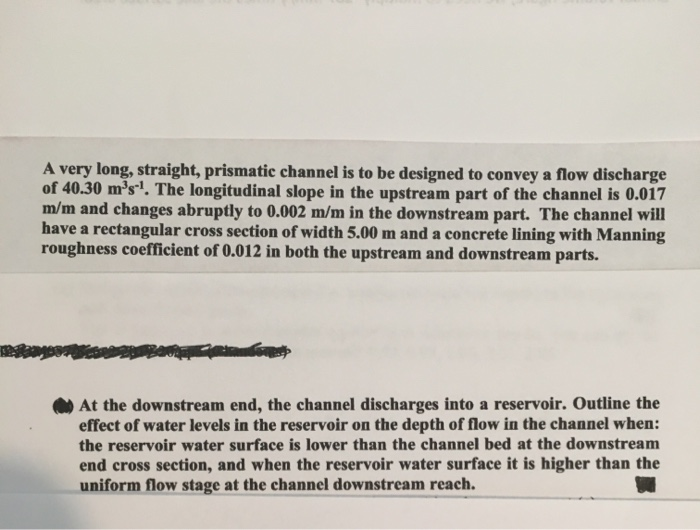 Solved A very long, straight, prismatic channel is to be | Chegg.com