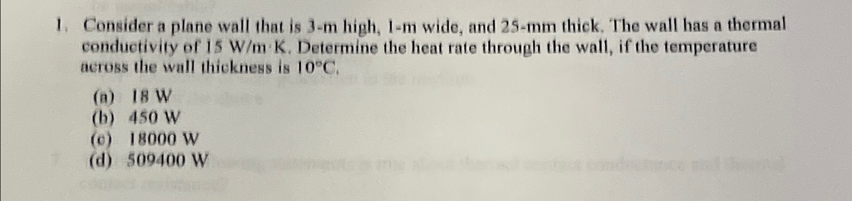 Solved Consider a plane wall that is 3-m high, 1-m wide, and | Chegg.com