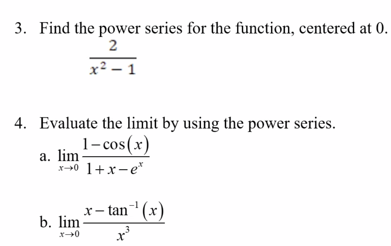 Solved Find the power series for the function, centered at | Chegg.com