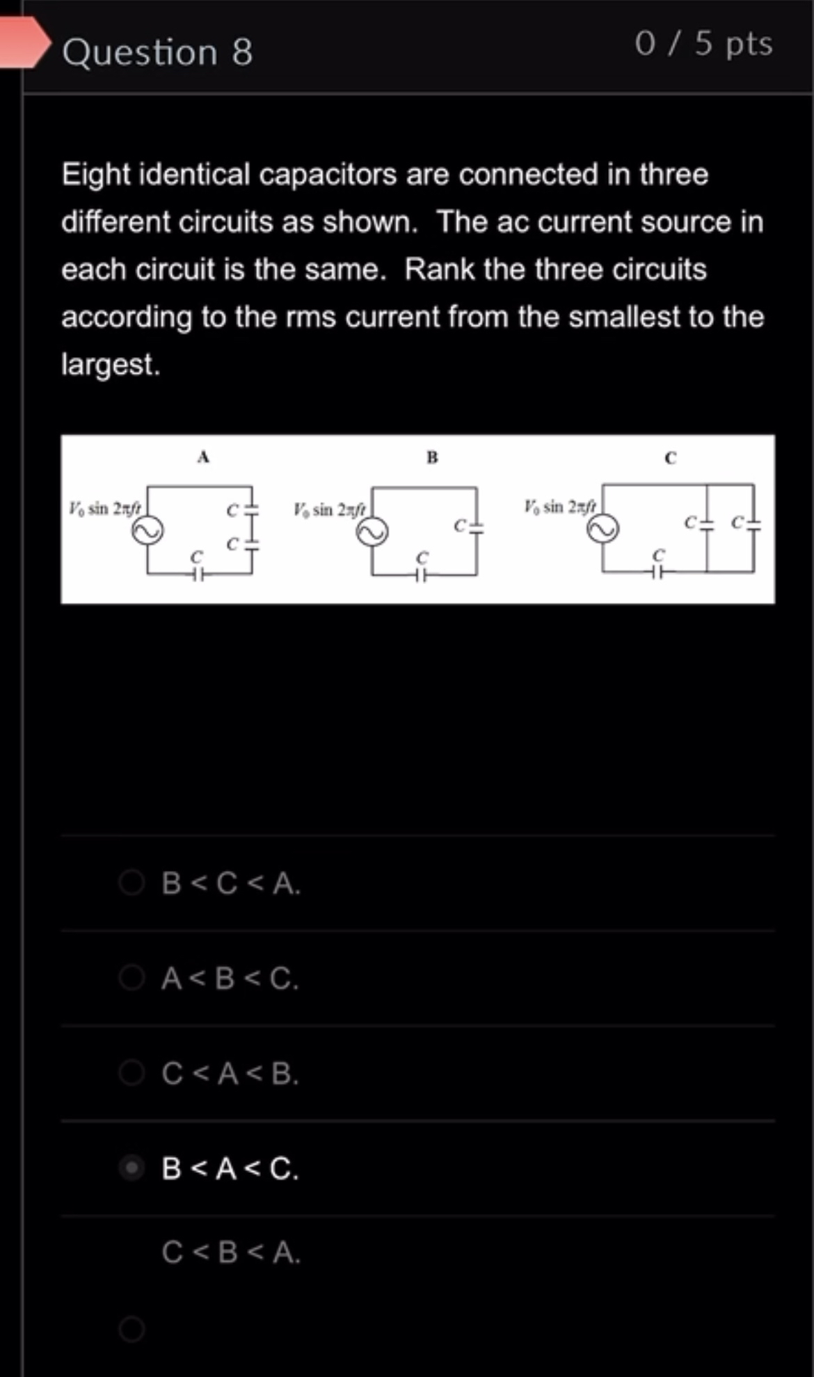 Solved Eight identical capacitors are connected in three | Chegg.com