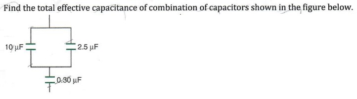 Solved Find the total effective capacitance of combination | Chegg.com