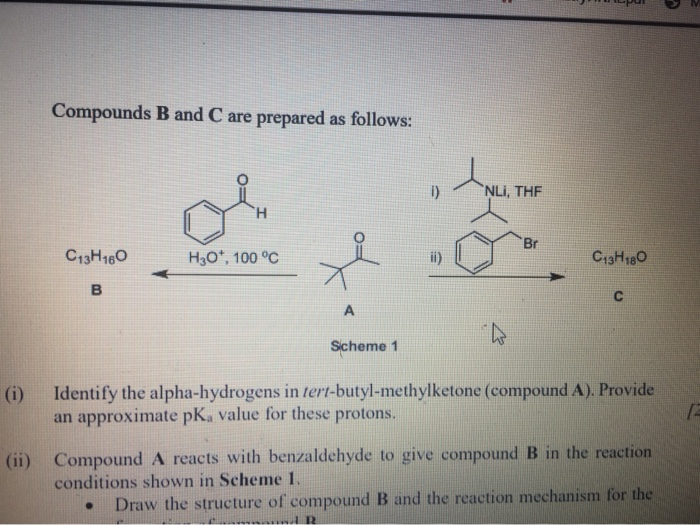 Solved (ii) Compound A reacts with LDA (Lithium | Chegg.com