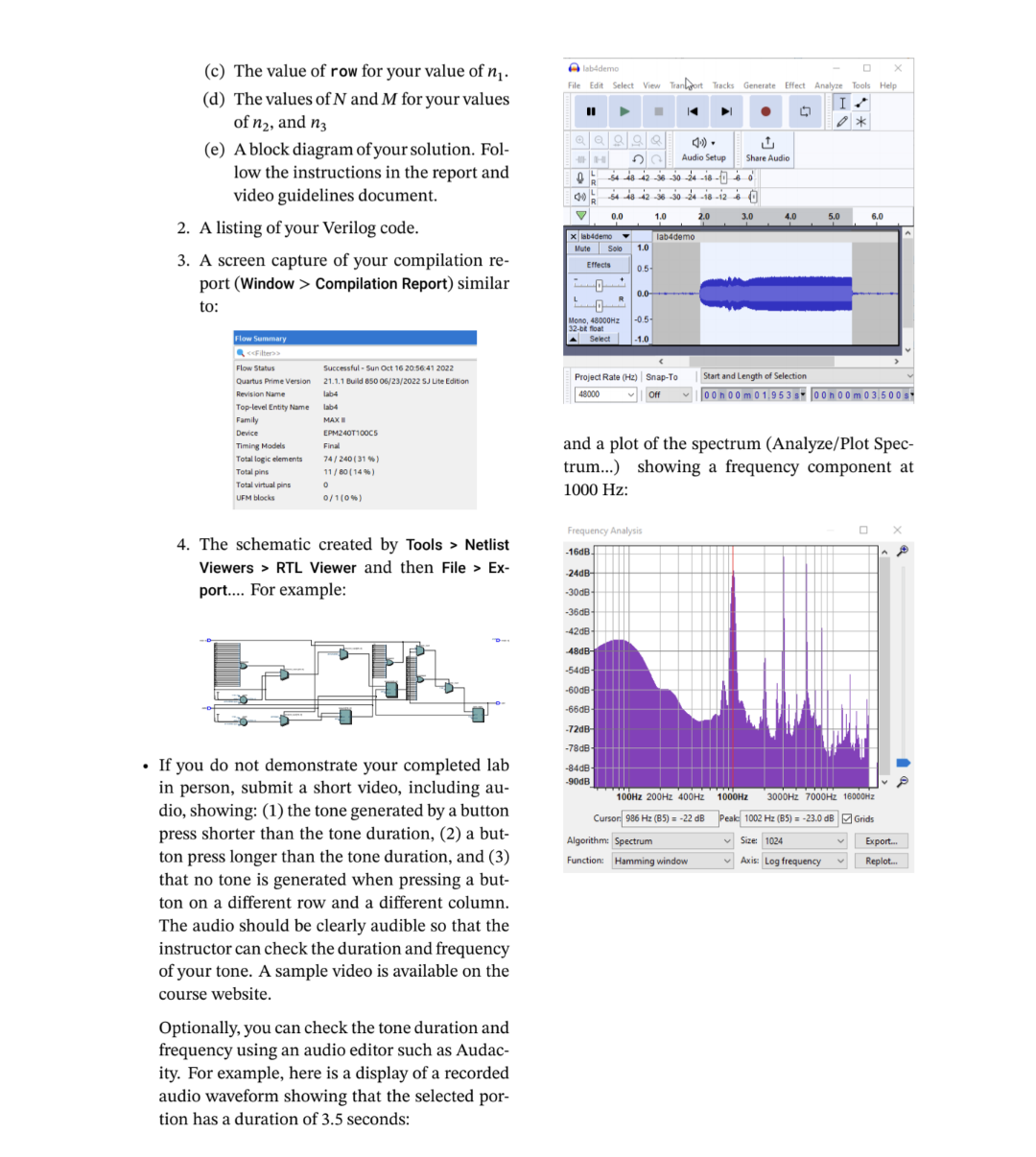 Solved System Verilog Hdl Code To Make A Tone With A 6304
