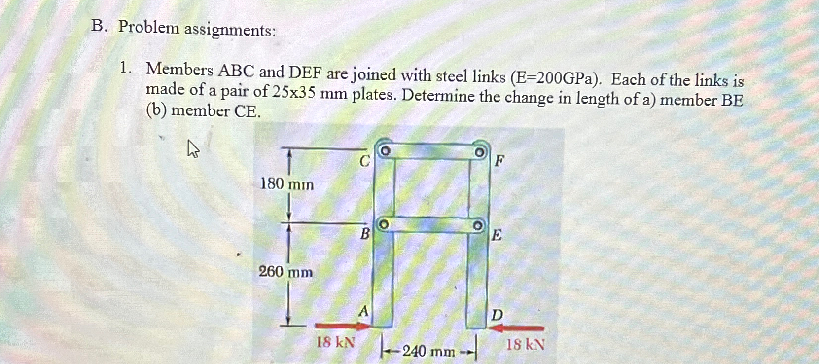 Solved B. ﻿Problem assignments:Members ABC and DEF are | Chegg.com