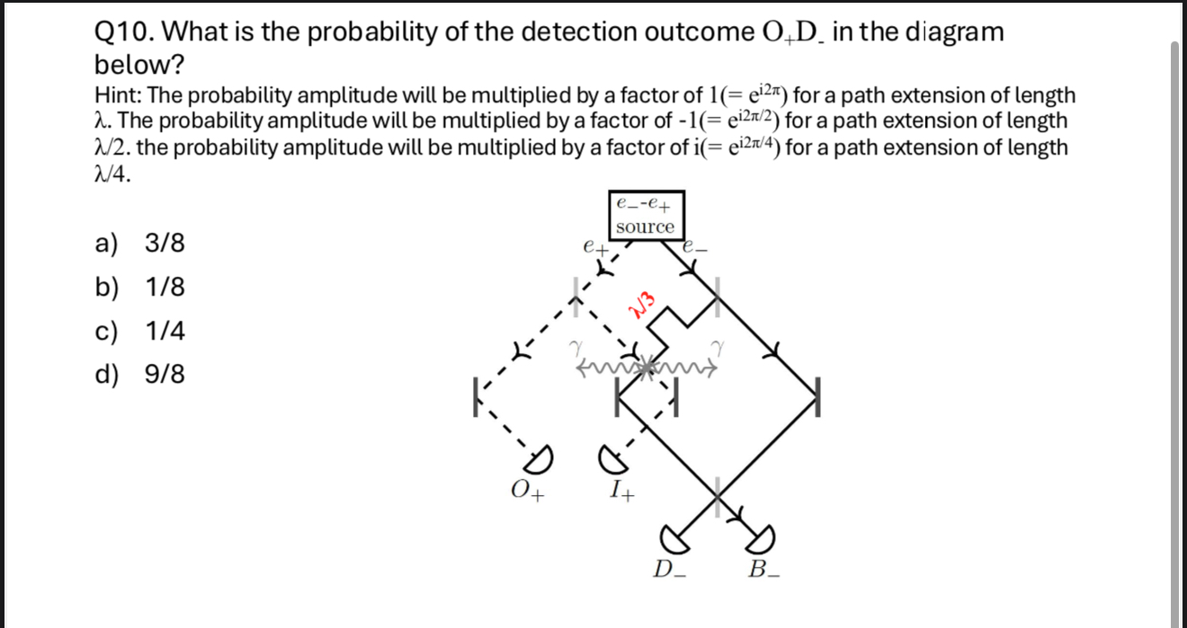 Solved Q10. ﻿What is the probability of the detection | Chegg.com