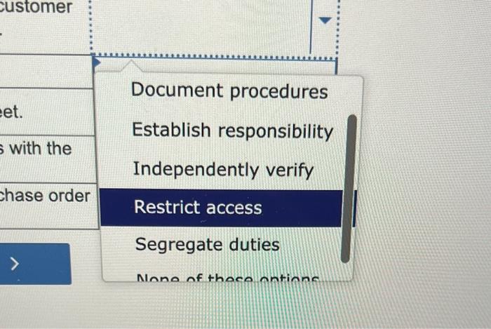 PA5-1 (Static) Identifying Internal Control | Chegg.com