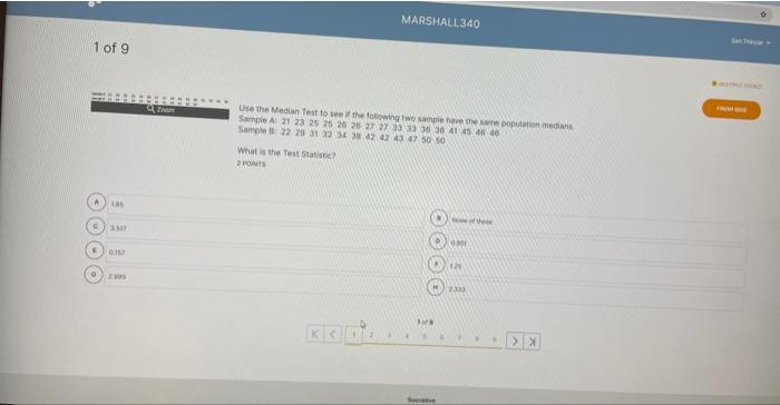 Solved Use the Median Test to see if the following two | Chegg.com
