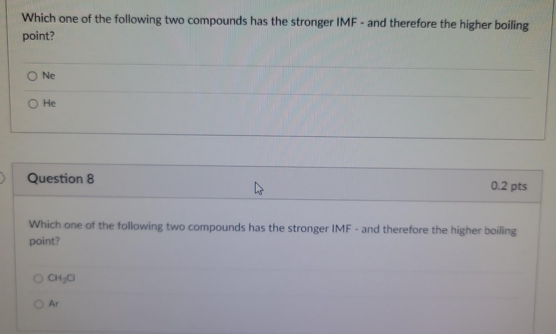Solved Which one of the following two compounds has the | Chegg.com