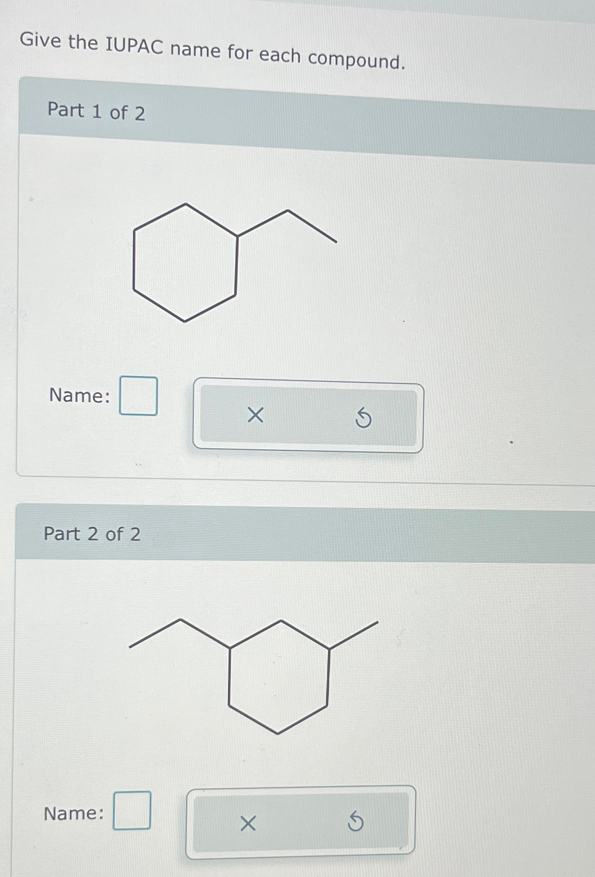 Solved Give the IUPAC name for each compound. | Chegg.com