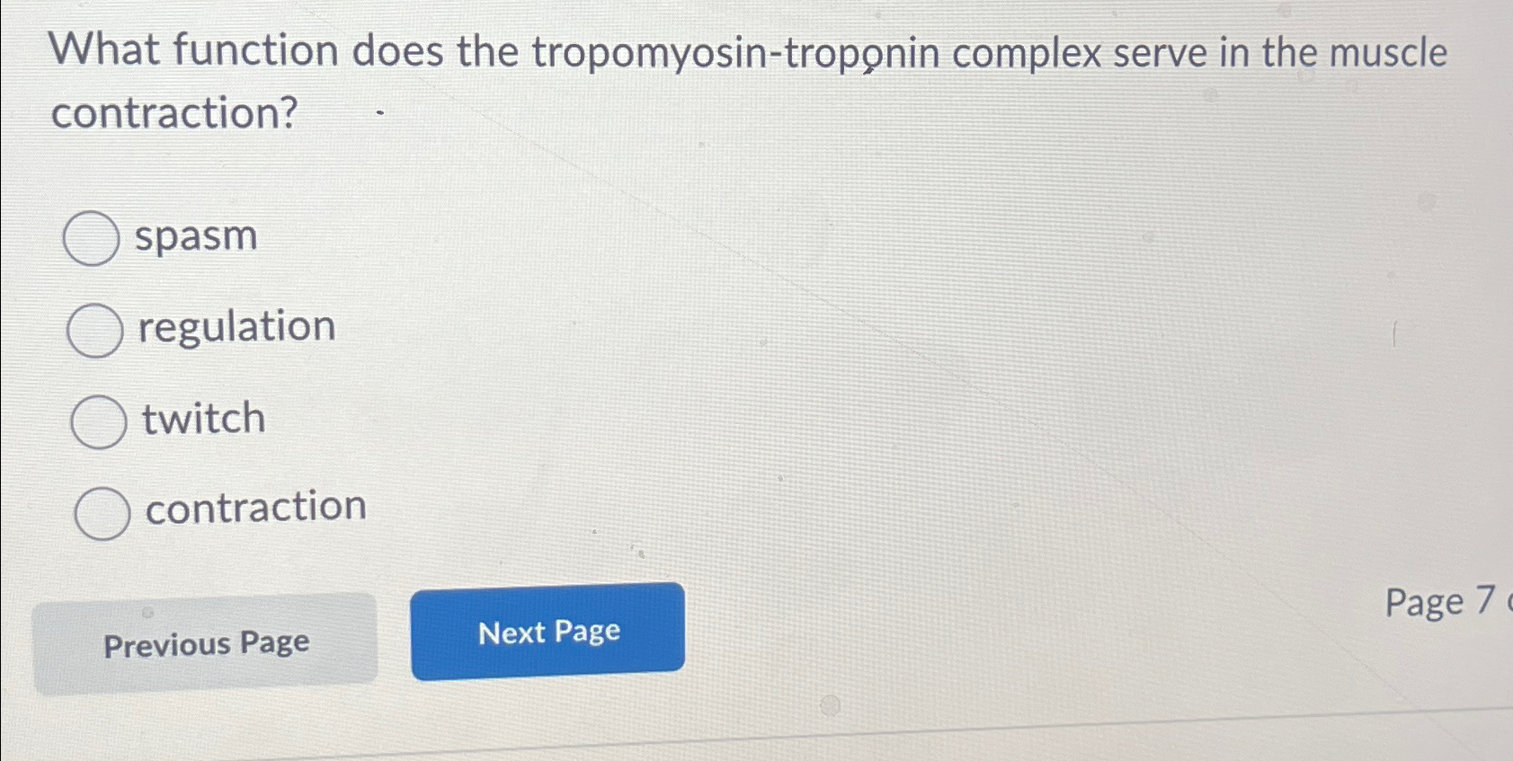 Solved What function does the tropomyosin-troponin complex | Chegg.com