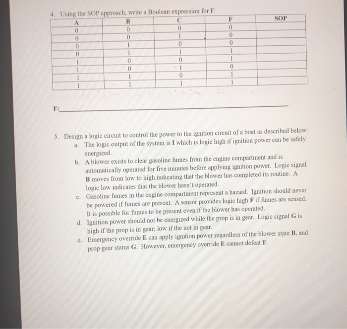 Solved 1 Using The Pos Approach Write A Boolean Expression 5419