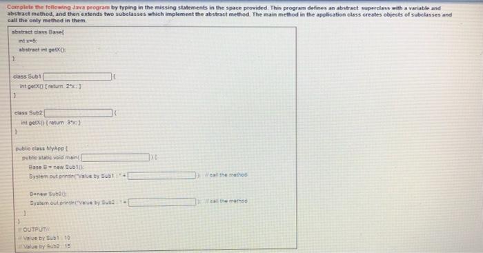 Solved Complain the following Java program by typing in the | Chegg.com