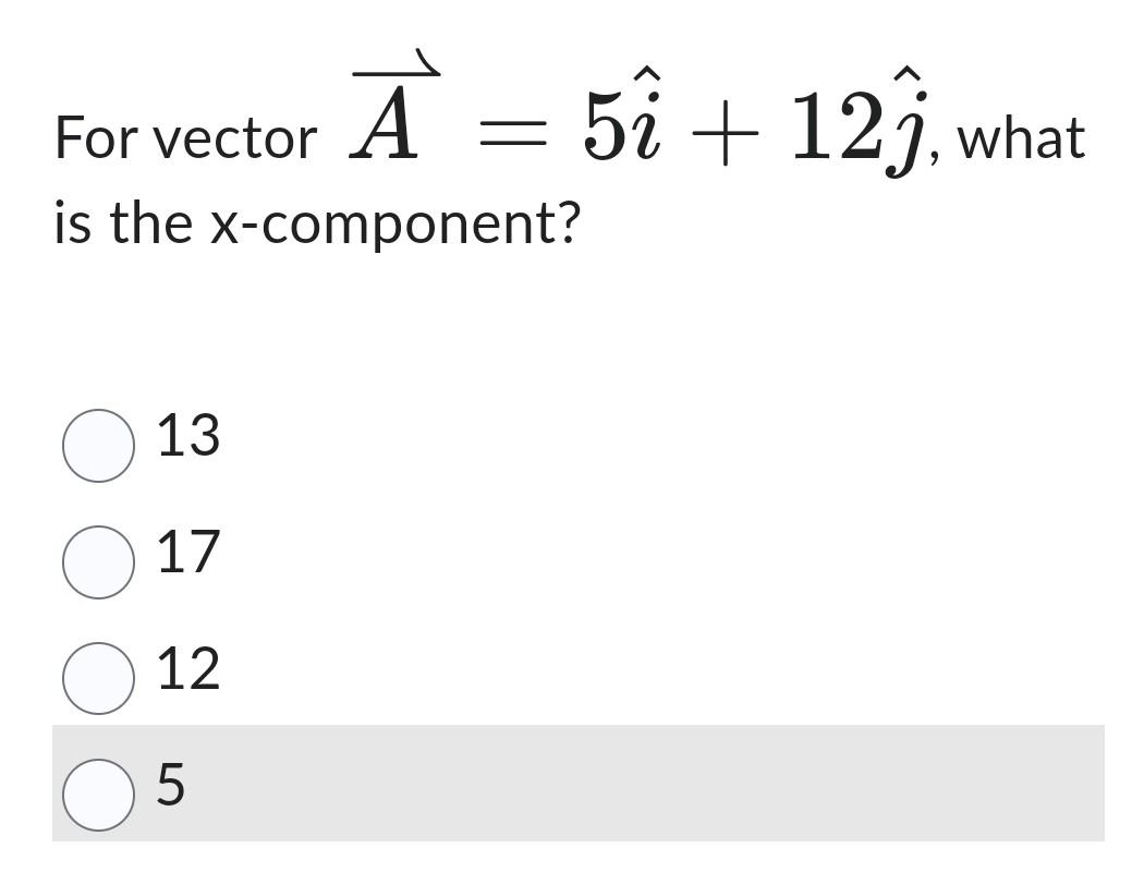Solved For Vector Is The X component 13 17 12 A 51 Chegg solved-for-vector-is-the-x-component-13-17-12-a-51-chegg