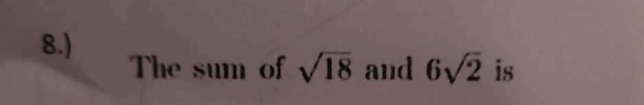 Solved 8.) ﻿The sum of 182 ﻿and 622 ﻿is | Chegg.com