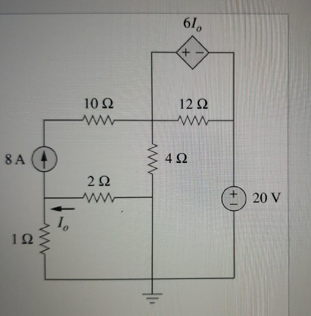 Solved find Io plz show full steps | Chegg.com