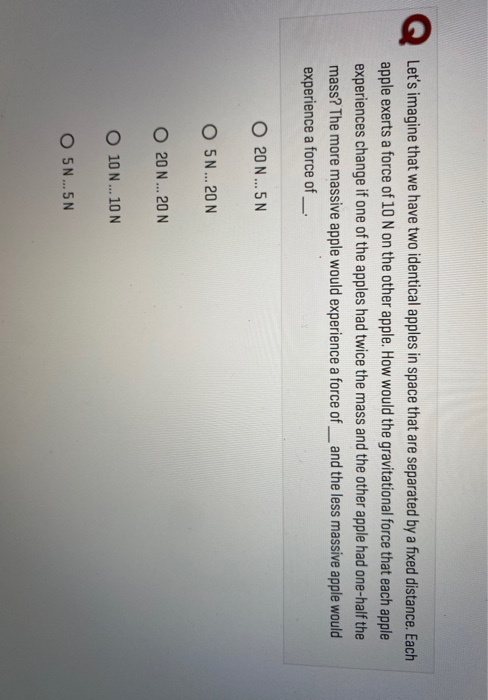 Solved Let's imagine that we have two identical apples in | Chegg.com