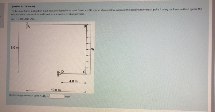 Solved Use the virtual force method to determine the | Chegg.com