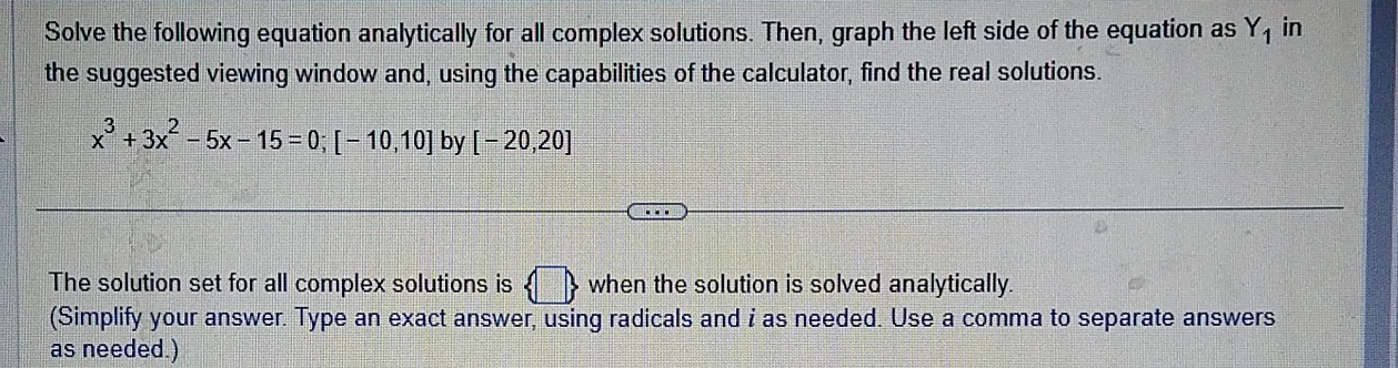 Solved Solve the following equation analytically for all | Chegg.com