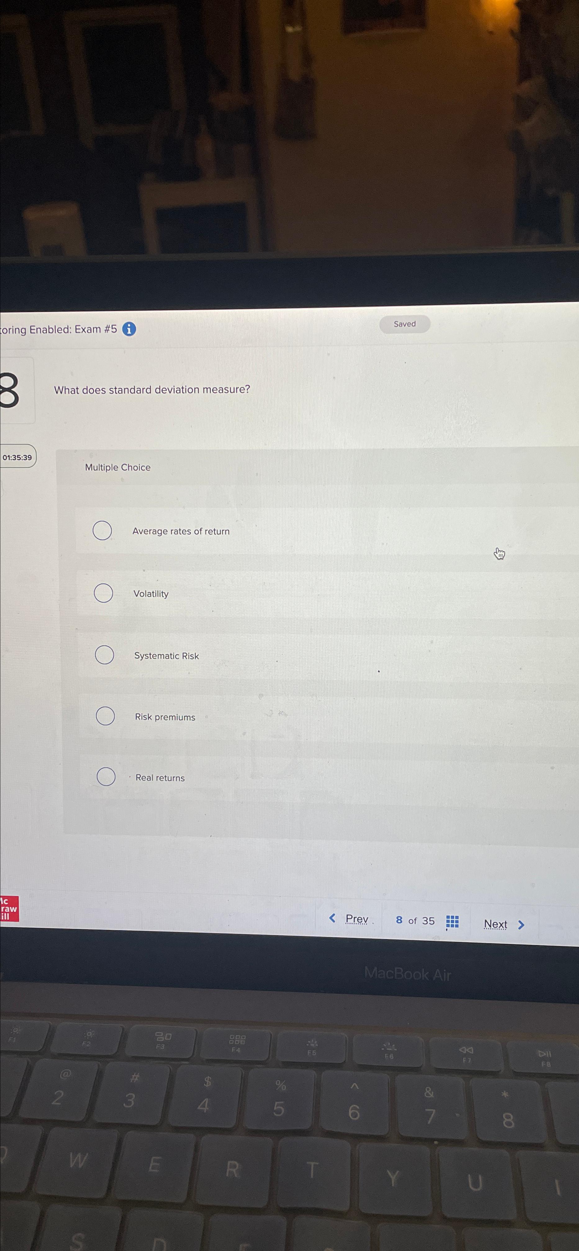 Solved oring Enabled: Exam #5 ﻿iWhat does standard deviation | Chegg.com