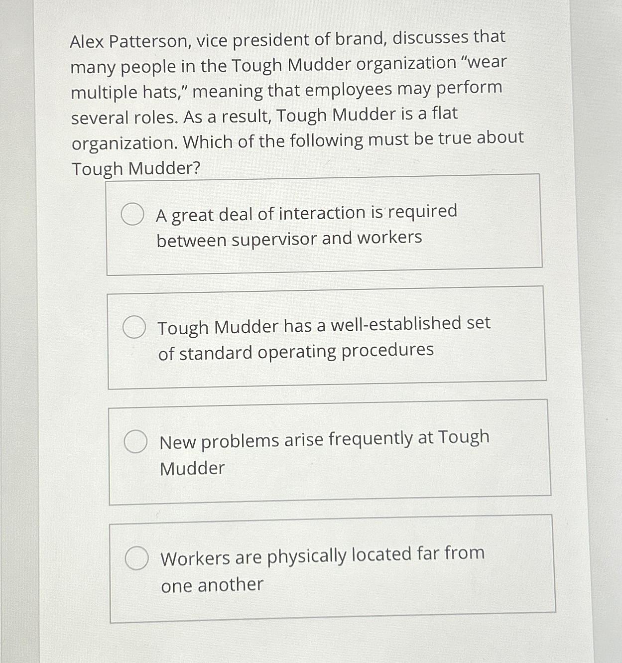 Solved Alex Patterson, vice president of brand, discusses | Chegg.com