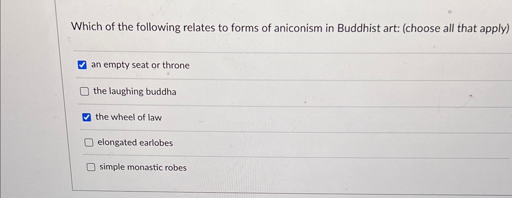 Solved Which of the following relates to forms of aniconism | Chegg.com