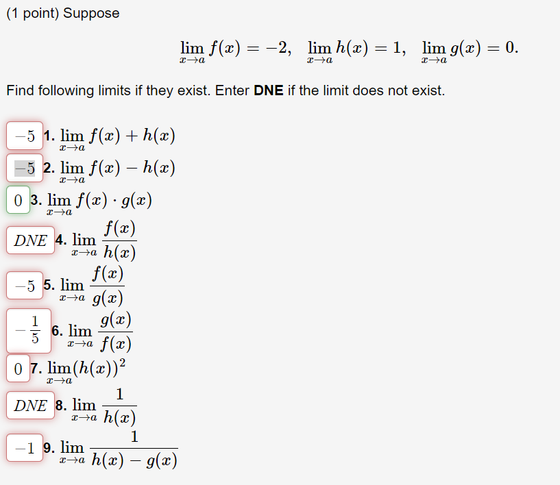 Solved (1 ﻿point) | Chegg.com