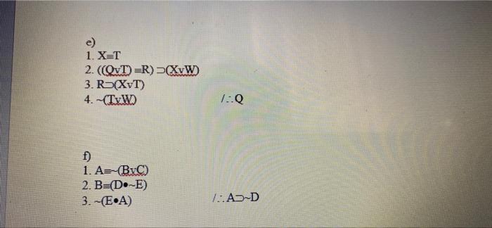 Solved use 8 inference rules and 10 replacement rules for | Chegg.com