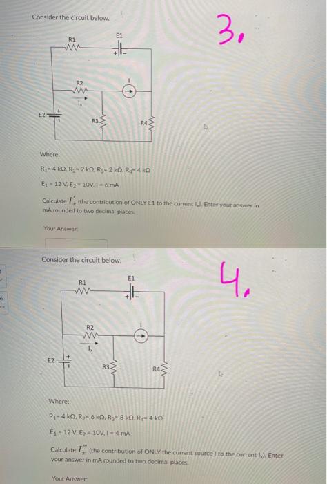 Solved Consider the circuit below. Where: | Chegg.com