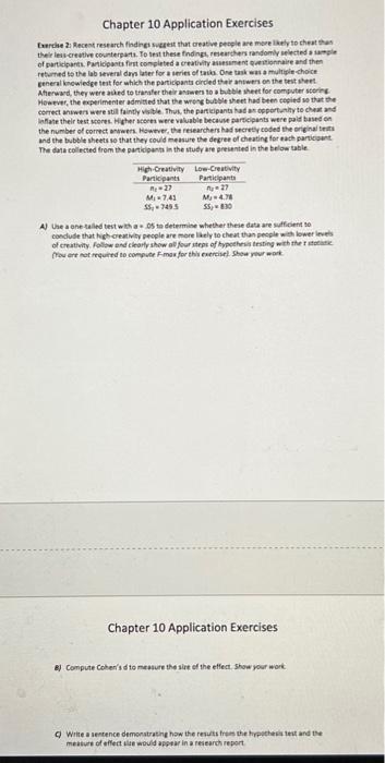 Solved Chapter 10 Application Exercises Heaver, the | Chegg.com