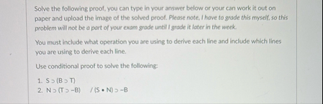 Solved Solve the following proof, you can type in your | Chegg.com