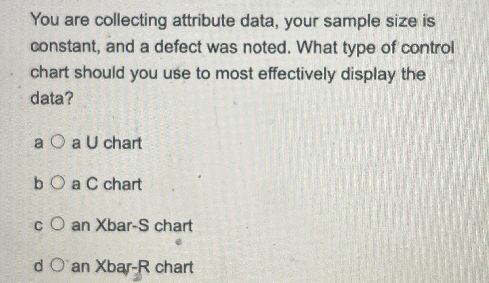 Solved You are collecting attribute data, your sample size | Chegg.com