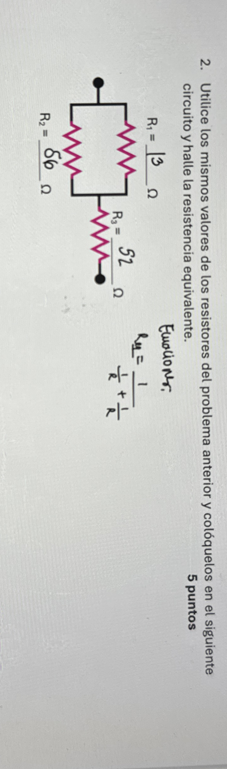 Solved Utilice los mismos valores de los resistores del | Chegg.com