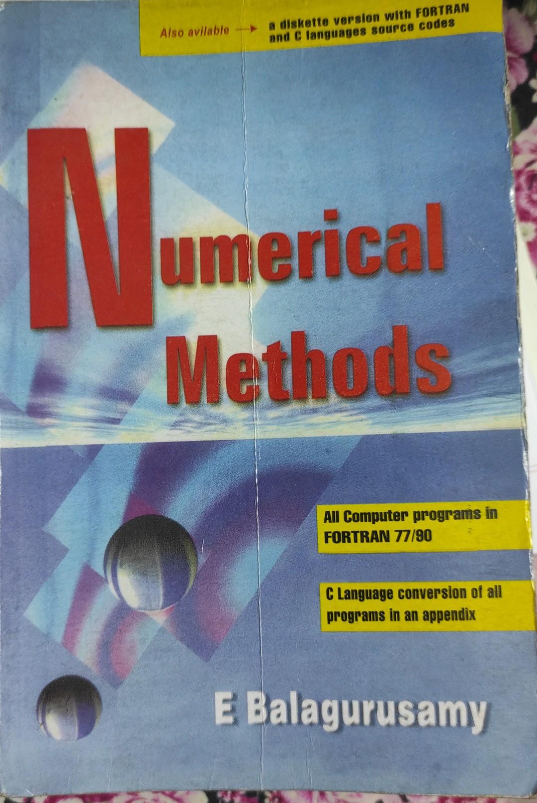 Solved Numerical Methods by E Balagurusamy is the solution | Chegg.com